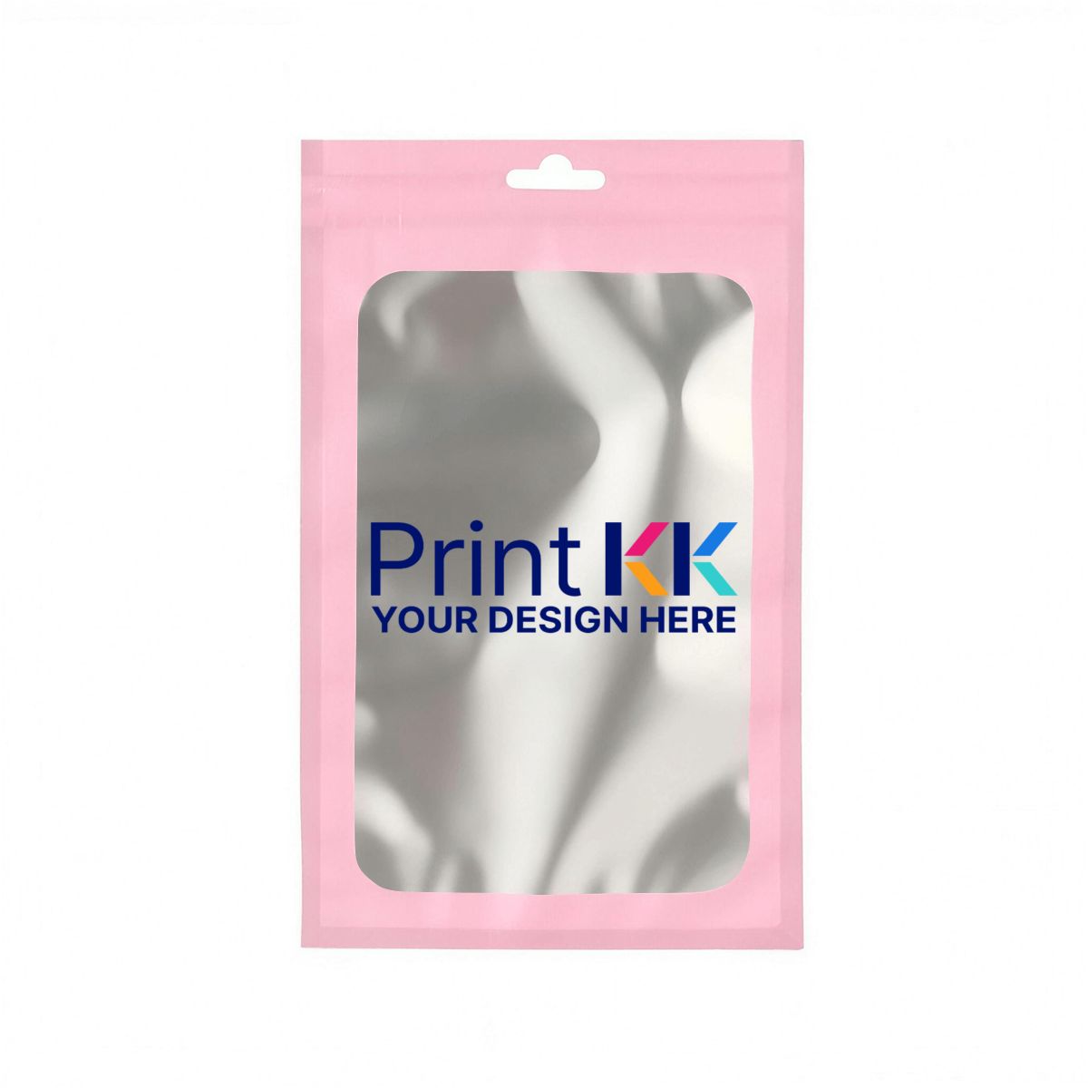 Custom Pink Ziplock Bag-12x20cm - Print on Demand Fulfillment - PrintKK