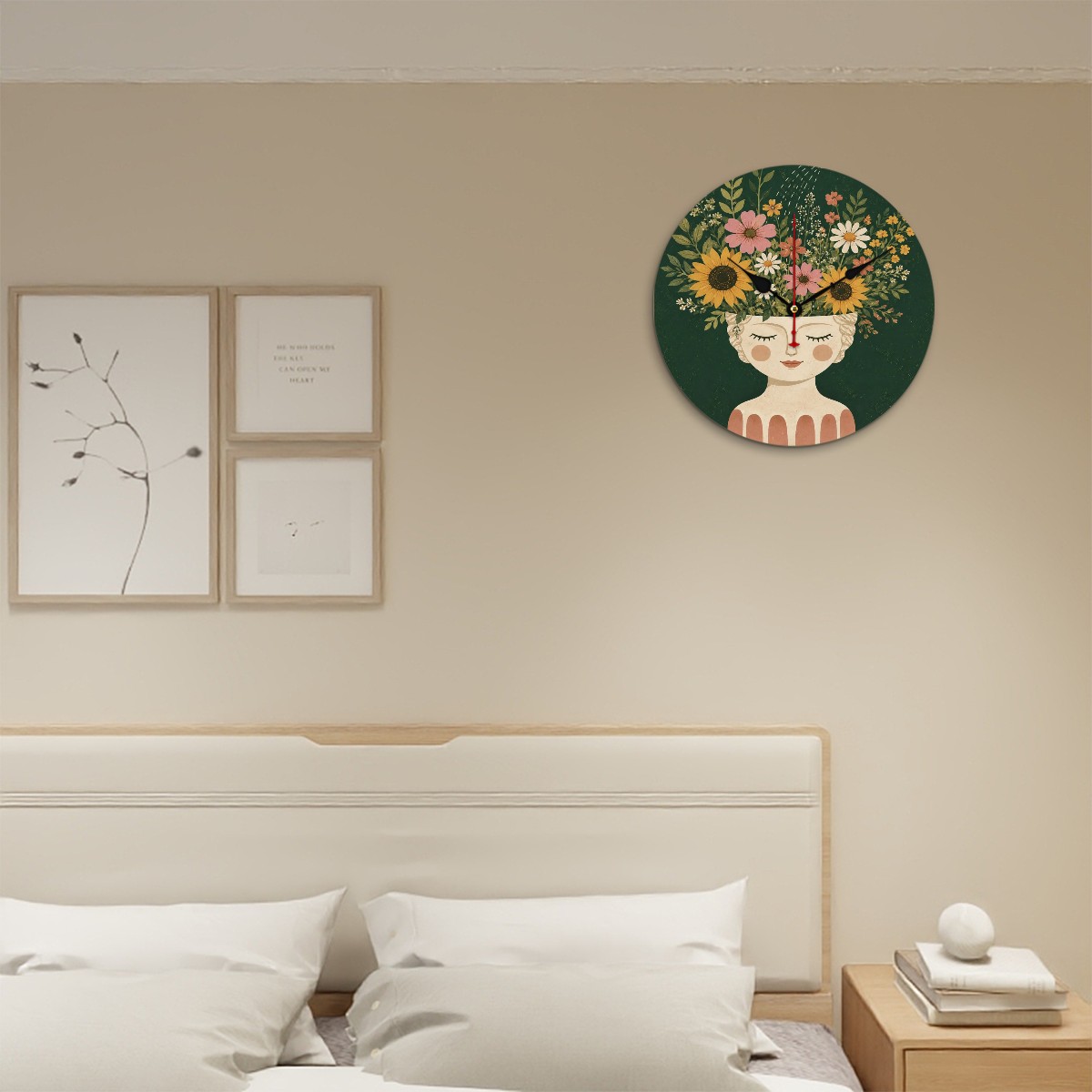 Print on Demand Wooden Round Wall Clock - Home Decor - PrintKK