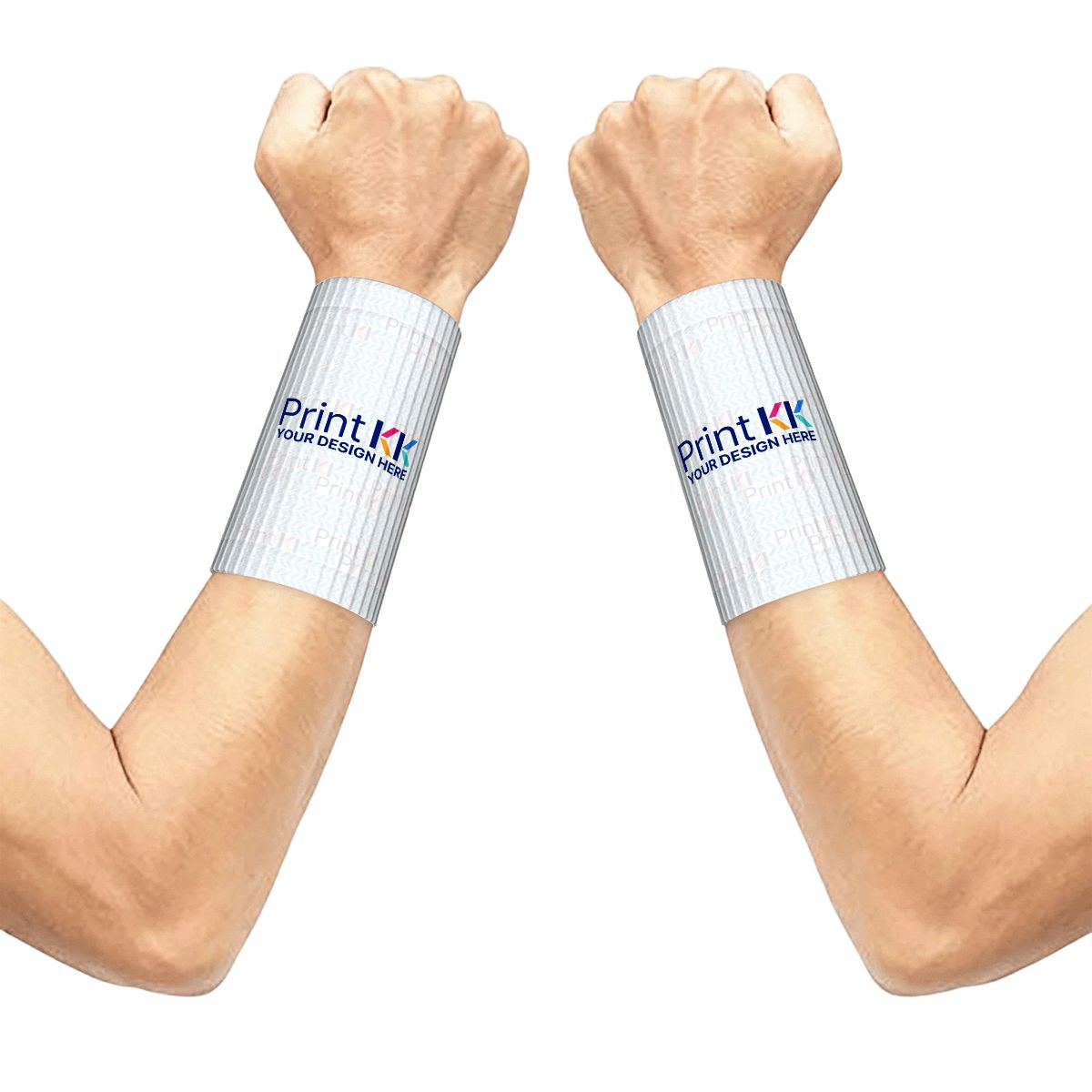 Custom Wrist Sweatbands 2 Pack - Print-On-Demand - PrintKK